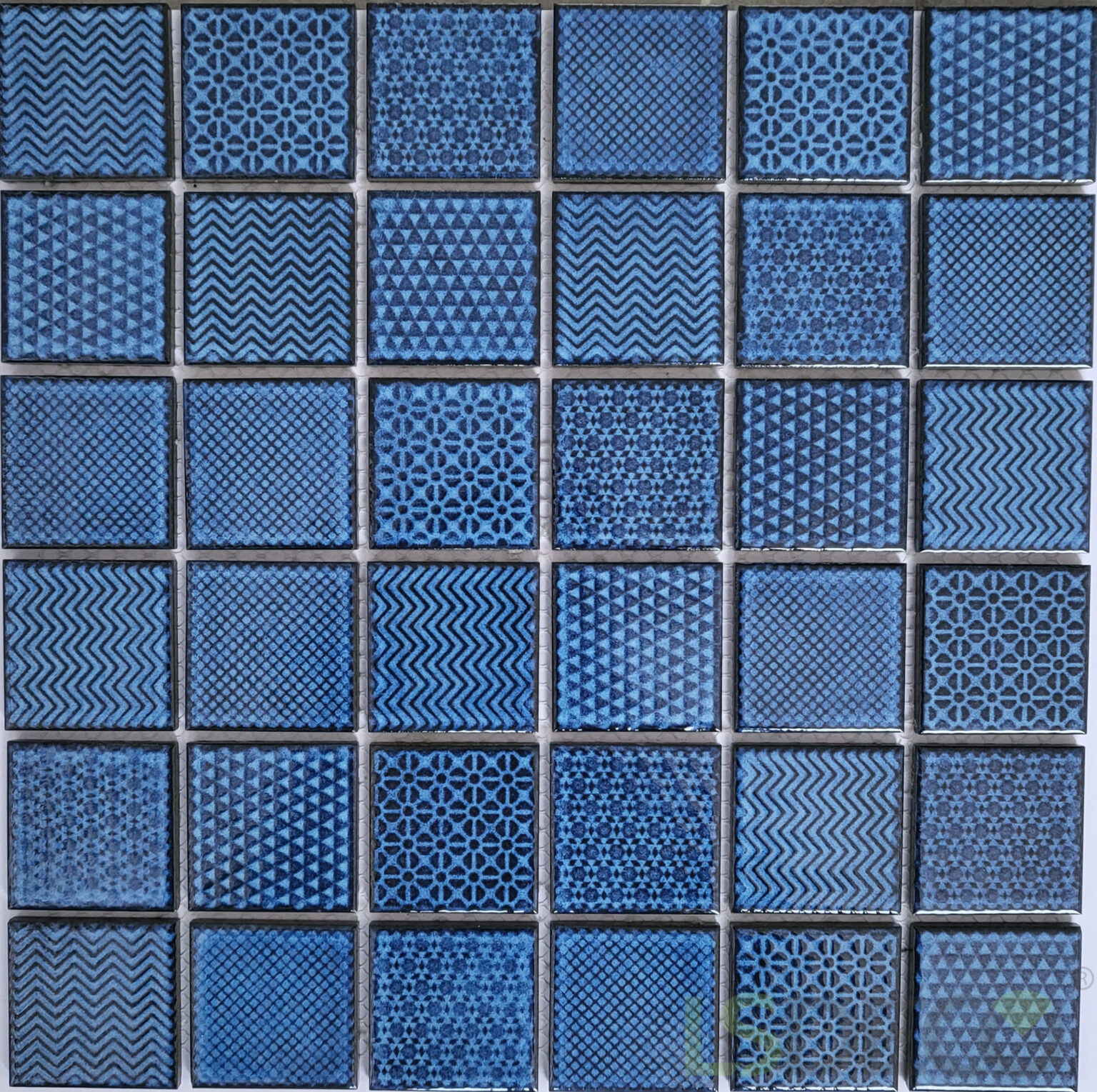 Mermaid 2" x 2" Pool Tile - Pool Tile, Porcelain Tile & Mosaic Tile