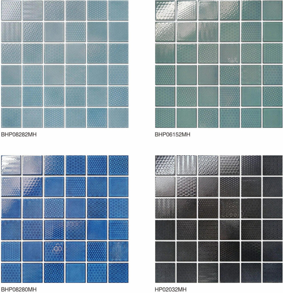 Mermaid 2" x 2" Pool Tile - Pool Tile, Porcelain Tile & Mosaic Tile