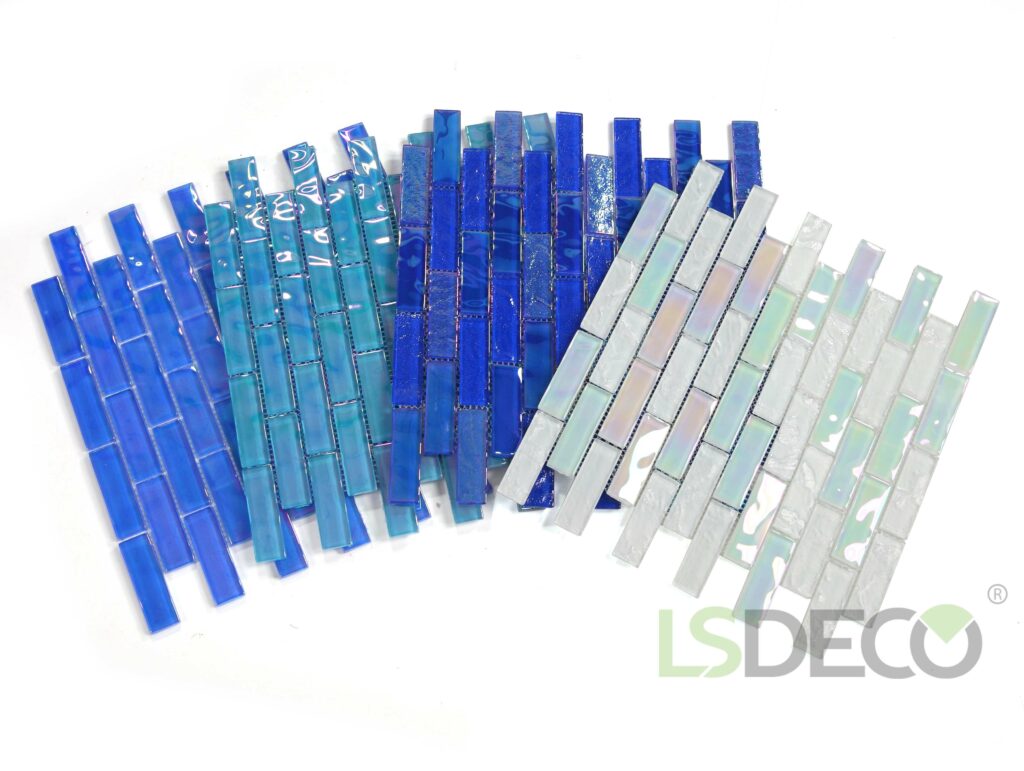 Bali 1" x 3" Glass Pool Tile - Pool Tile, Porcelain Tile & Mosaic Tile