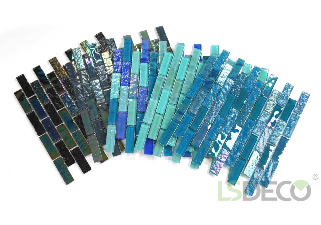 Bali 1" x 3" Glass Pool Tile - Pool Tile, Porcelain Tile & Mosaic Tile