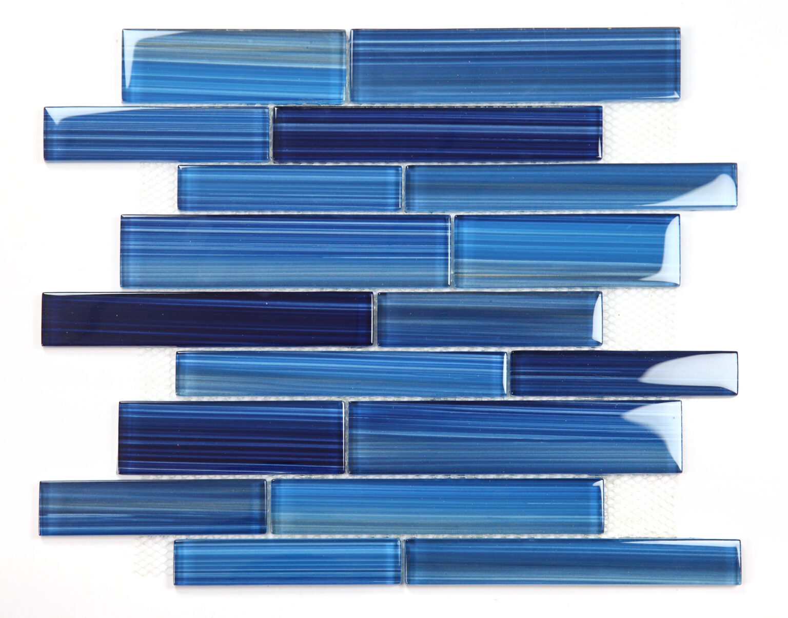 Bamboo Blue Glass Pool Tile - Pool Tile, Porcelain Tile & Mosaic Tile