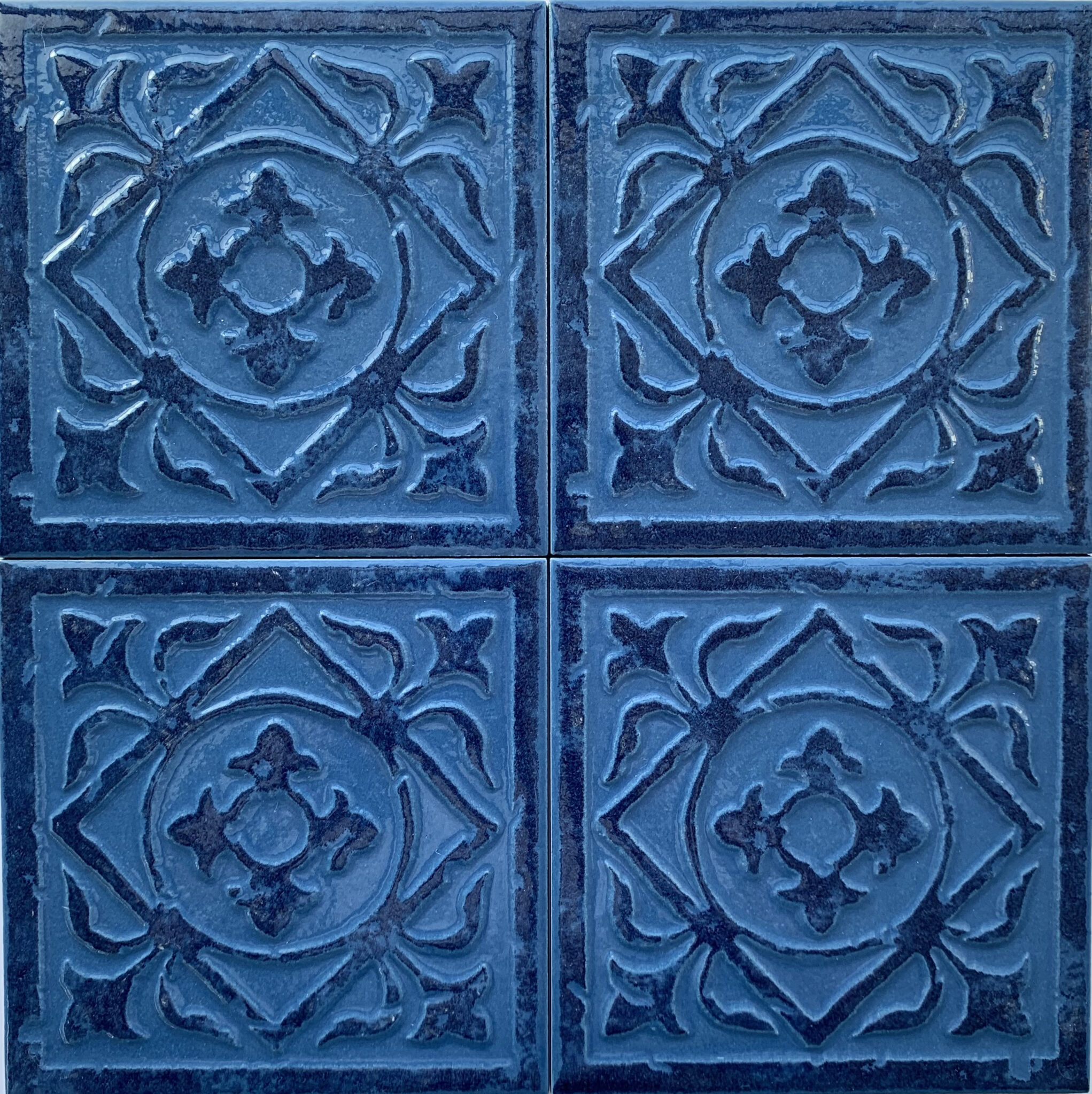 Deco 6" x 6" Blue Pool Tile - Pool Tile, Porcelain Tile & Mosaic Tile