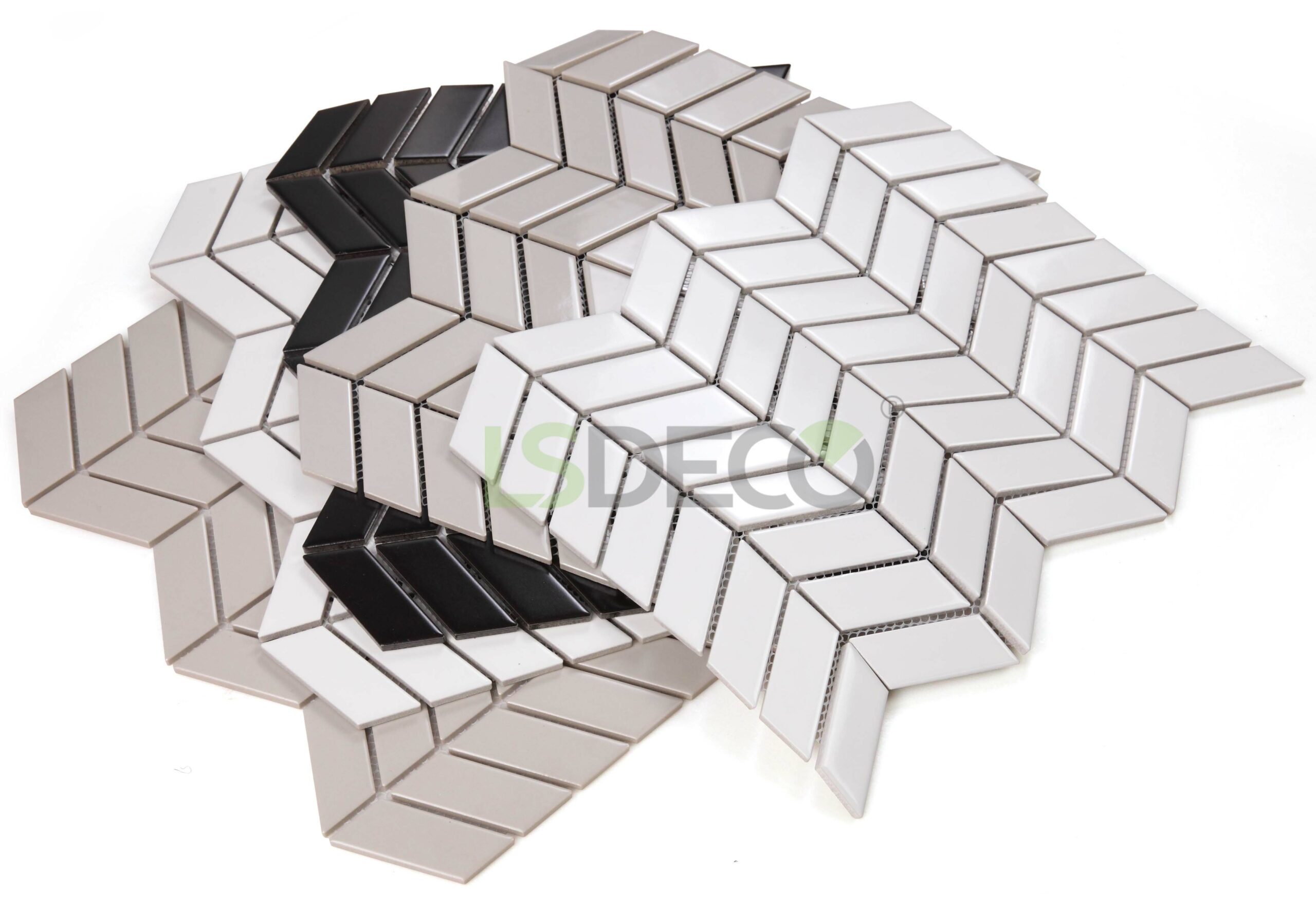 Nemo Fishbone Glazed Porcelain Tile - Pool Tile, Porcelain Tile ...