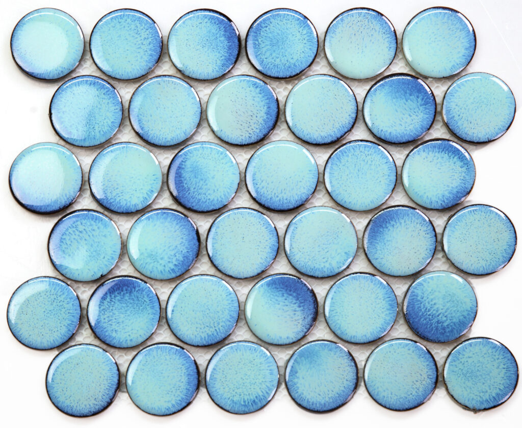 Nebula Penny Round Porcelain Tile - Pool Tile, Porcelain Tile & Mosaic Tile
