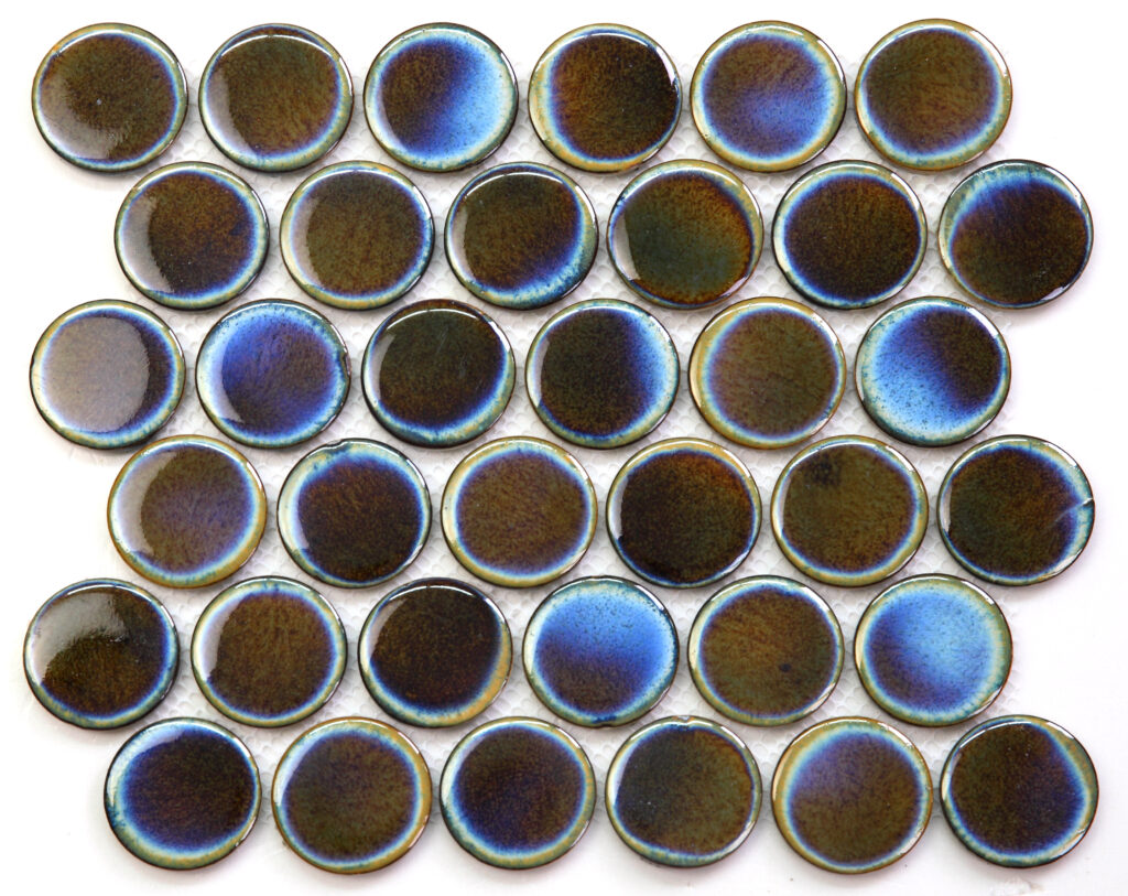 Nebula Penny Round Porcelain Tile - Pool Tile, Porcelain Tile & Mosaic Tile