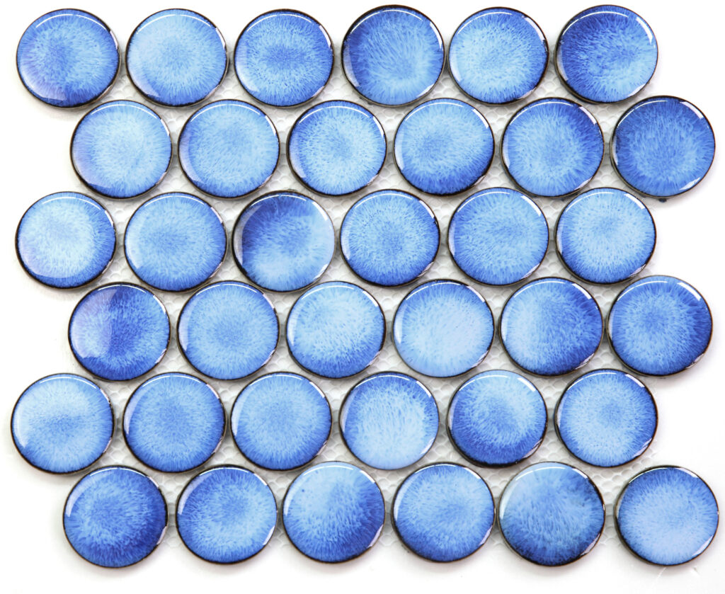 Nebula Penny Round Porcelain Tile - Pool Tile, Porcelain Tile & Mosaic Tile