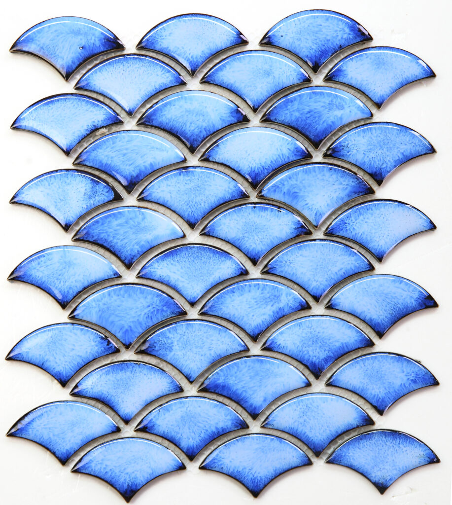 Nebula Fish Scale Porcelain Tile - Pool Tile, Porcelain Tile & Mosaic Tile