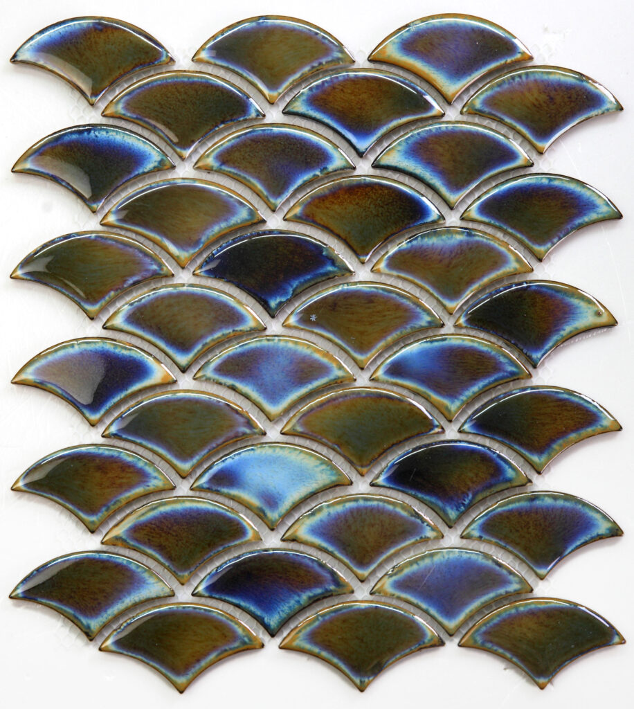 Nebula Fish Scale Porcelain Tile - Pool Tile, Porcelain Tile & Mosaic Tile