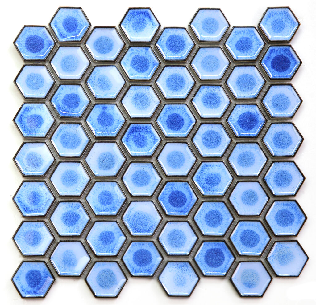 Nebula Porcelain Tile in Hexagon Look - Pool Tile, Porcelain Tile ...
