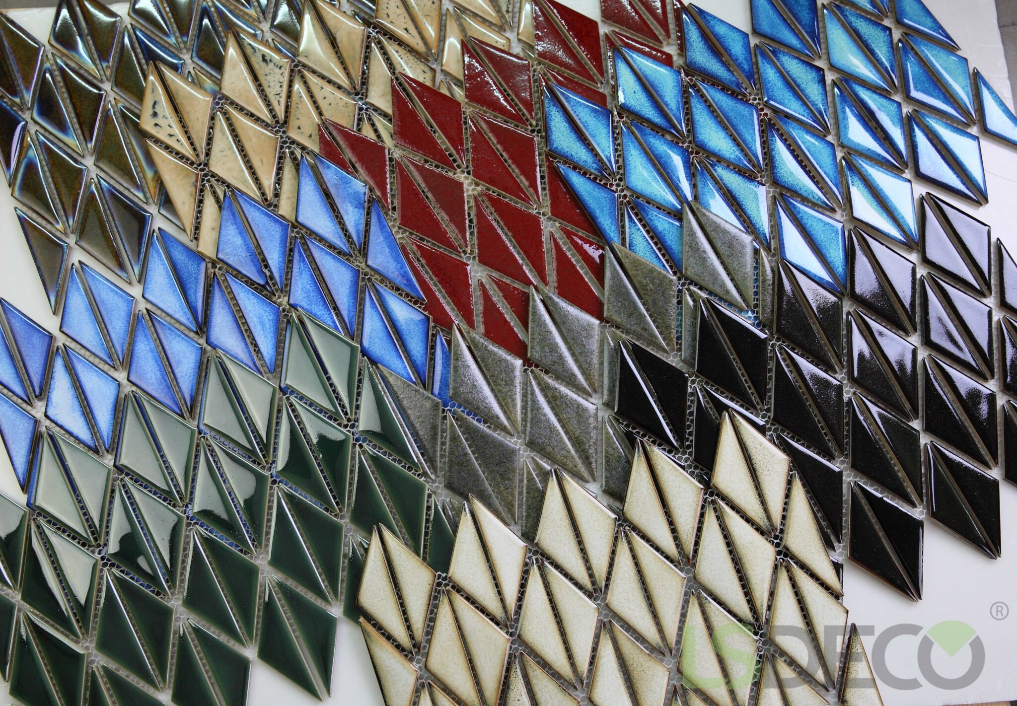 Nebula Triangle Porcelain Tile - Pool Tile, Porcelain Tile & Mosaic Tile