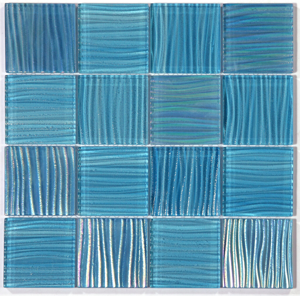 Baikal 3" x 3" Azure Glass Pool Tile - Pool Tile, Porcelain Tile ...