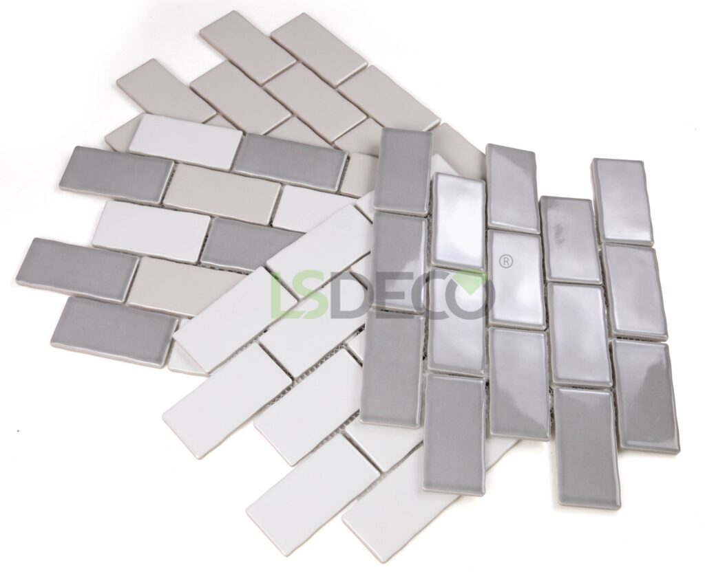 Subway 2" x 4" Porcelain Mosaic Tile - Pool Tile, Porcelain Tile ...