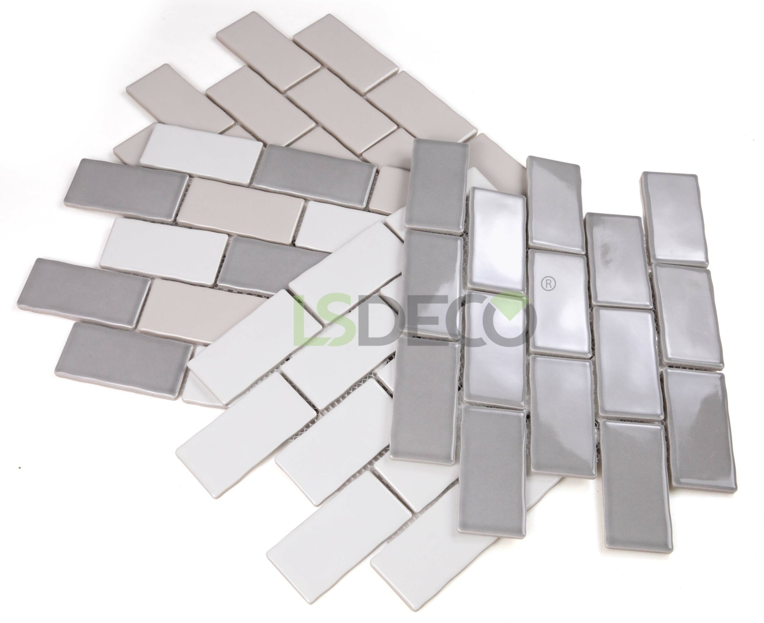 Subway 2" x 4" Porcelain Mosaic Tile - Pool Tile, Porcelain Tile ...