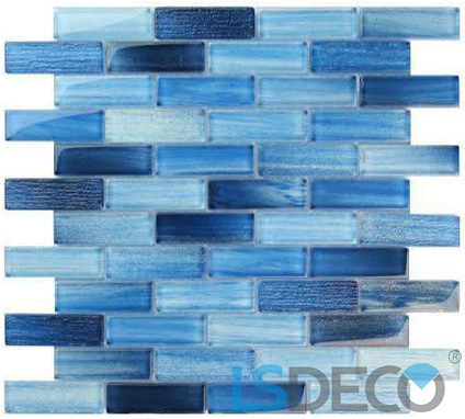 Clear Water Glass Tile for Pool - 1'' x 3'' - Pool Tile, Porcelain Tile ...