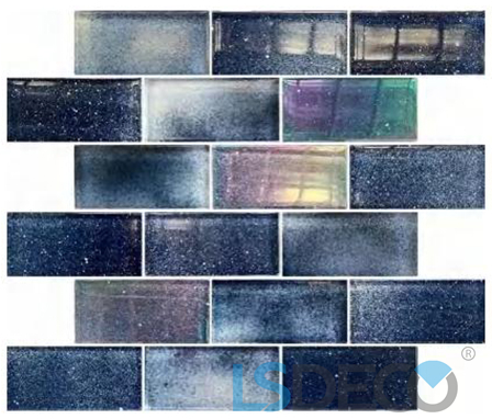 Galaxy Glass Pool Tile - 2'' x 4'' - Pool Tile, Porcelain Tile & Mosaic ...