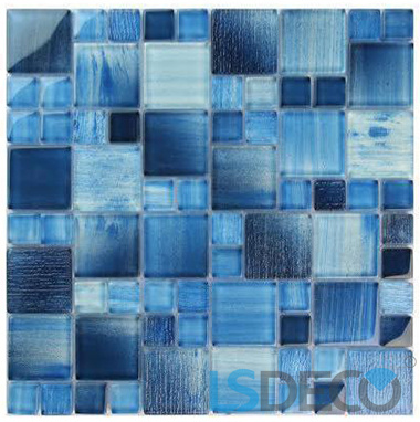 Clear Water Glass Tile for Pool - Mixed - Pool Tile, Porcelain Tile ...