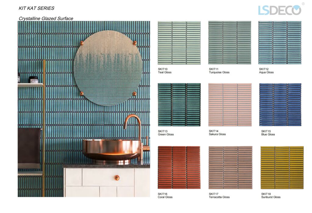 Kit Kat 12 x 92mm Porcelain Tile - Pool Tile, Porcelain Tile & Mosaic Tile