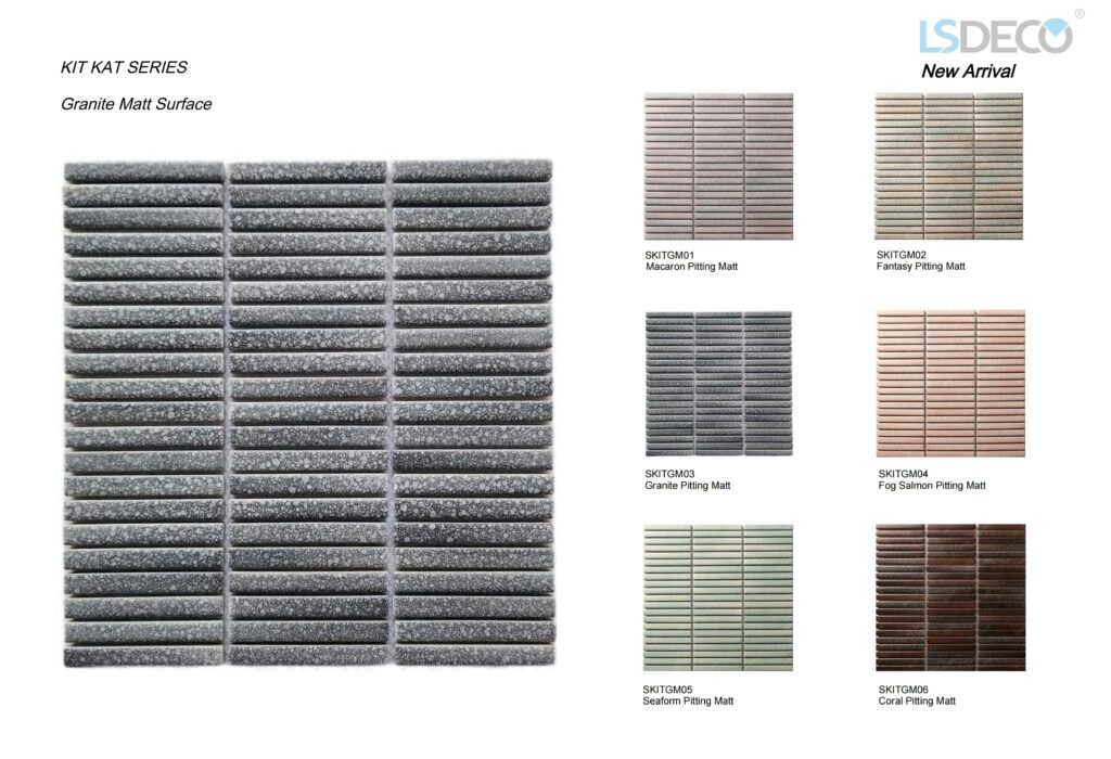 Kit Kat Granite Porcelain Tile 12 x 92mm - Pool Tile, Porcelain Tile ...